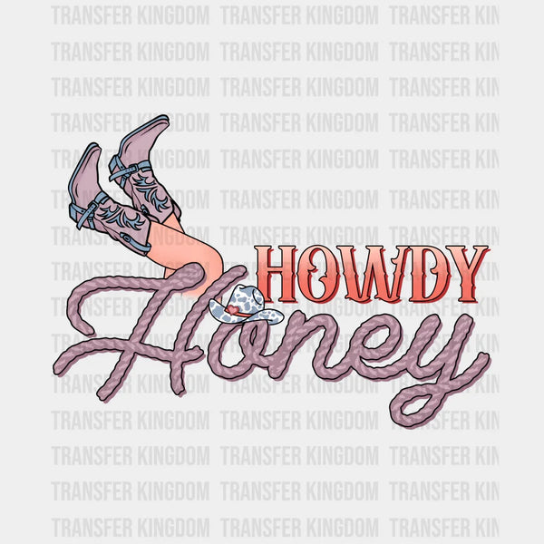 HOWDY HONEY - Valentine's Day DTF heat transfer