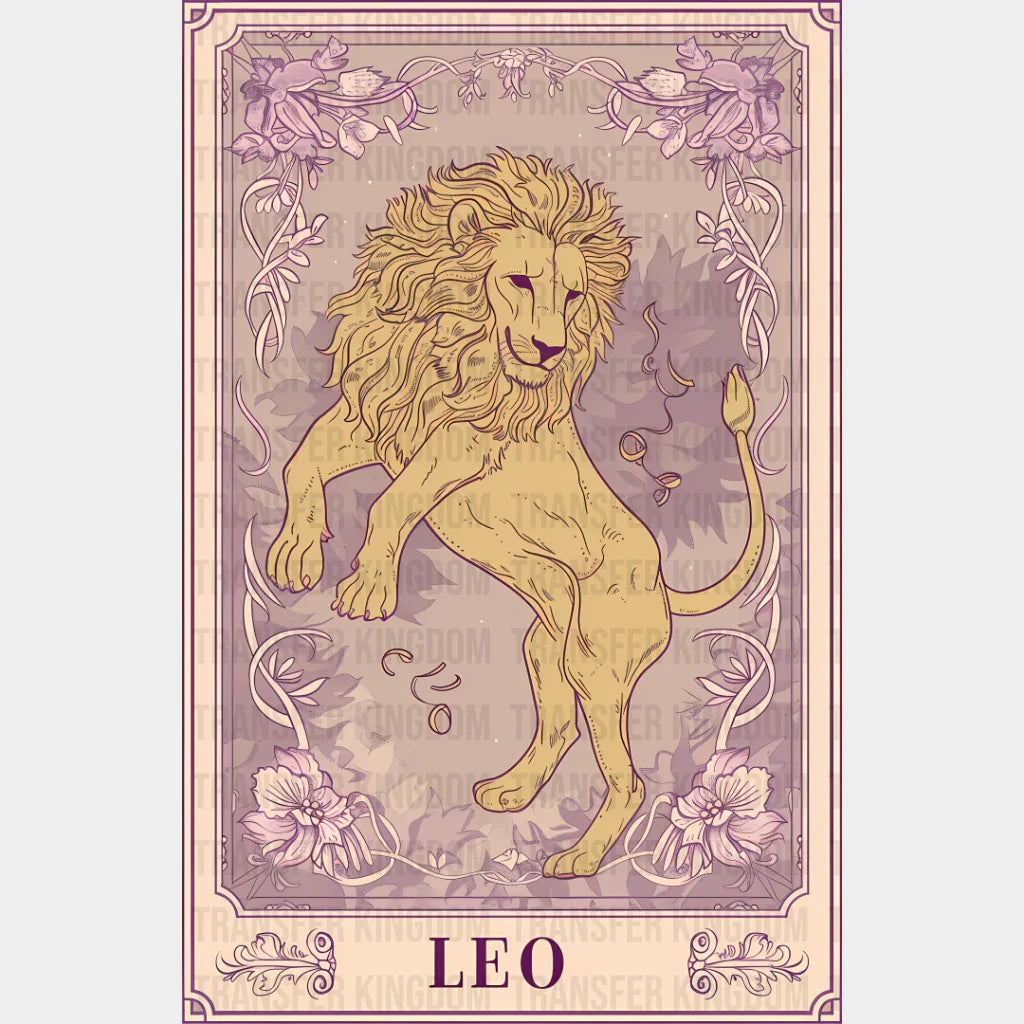 Leo Tarot Card - Zodiacs & Horoscopes DTF Transfer