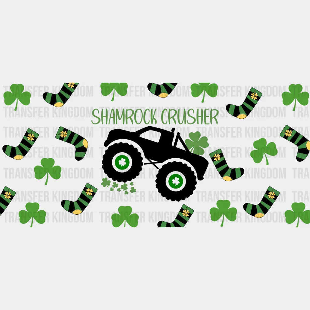 Shamrock Crusher Truck - St Patrick Cup Wrap UV Sticker Permanent UV ...