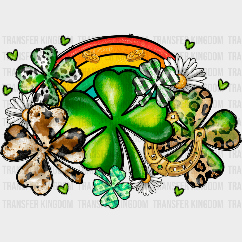 Clovers St Patricks Day Design Dtf Heat Transfer