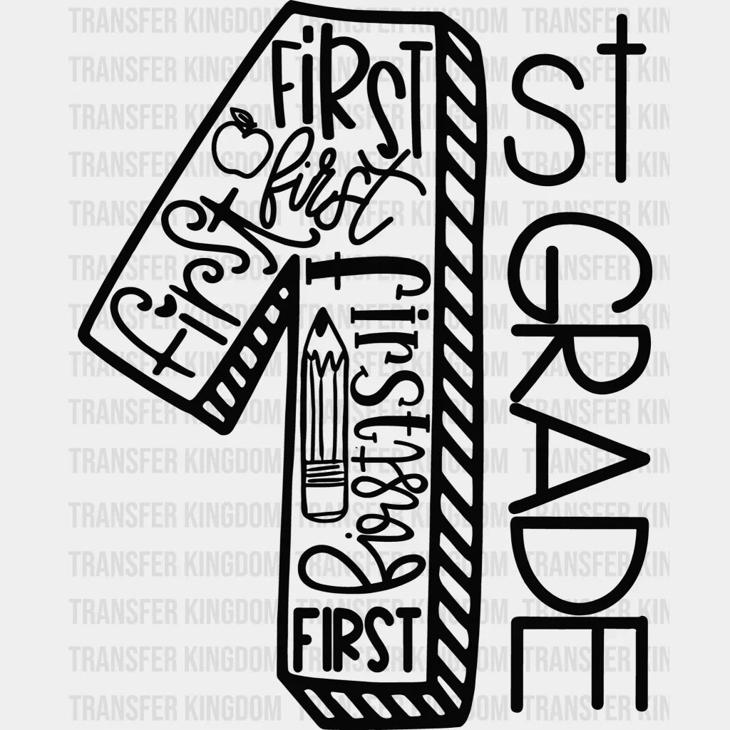 First Grade 100 Days Of School Design - DTF heat transfer