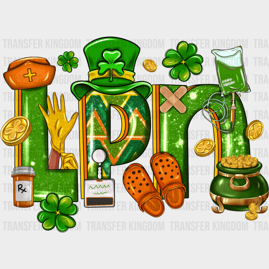 Lpn St Patricks Day Design Dtf Heat Transfer