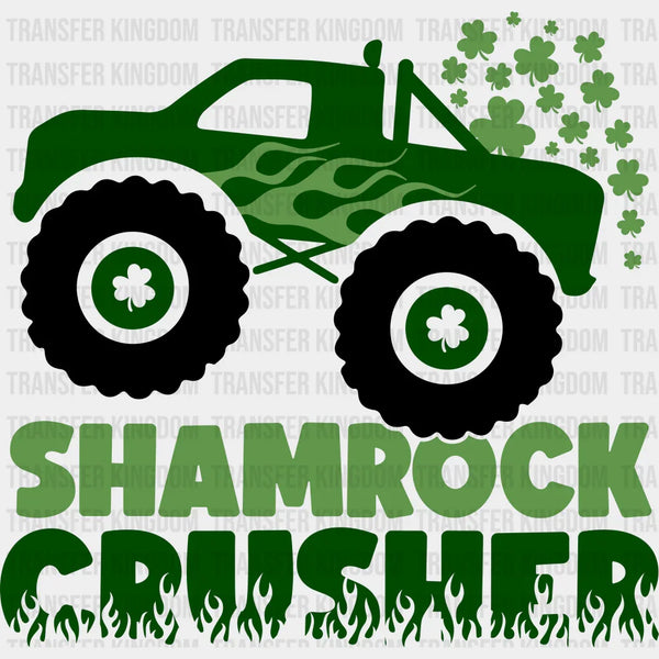 Shamrock Crusher Truck St. Patrick's Day Design - DTF heat transfer