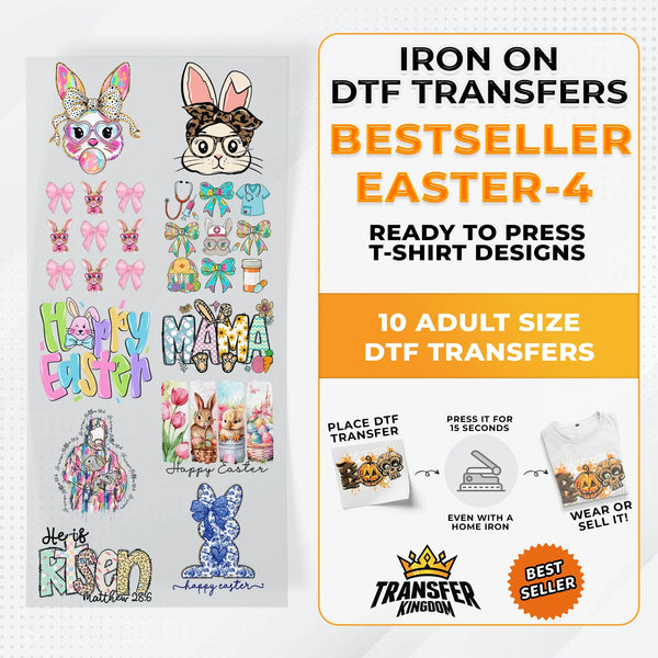 Best Seller Easter T-shirt Designs Premade DTF Gangsheet - DTF Bundle ...