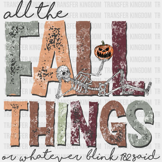 All The Fall Things - Fall DTF heat transfer
