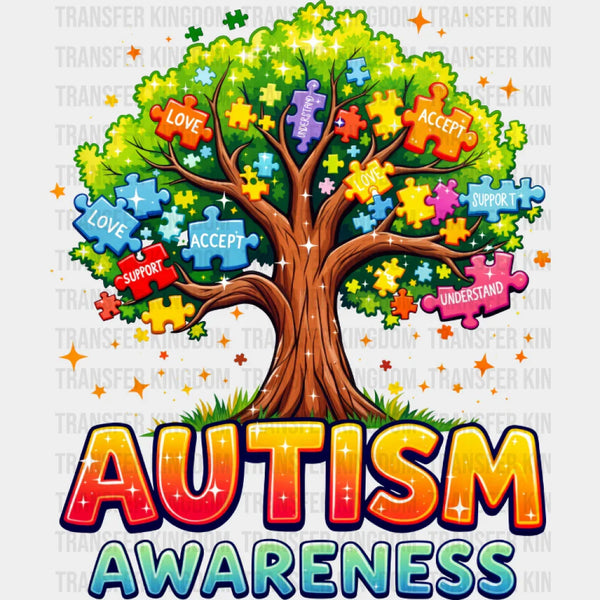 Autism Awareness Tree - Autism Awareness DTF Transfer