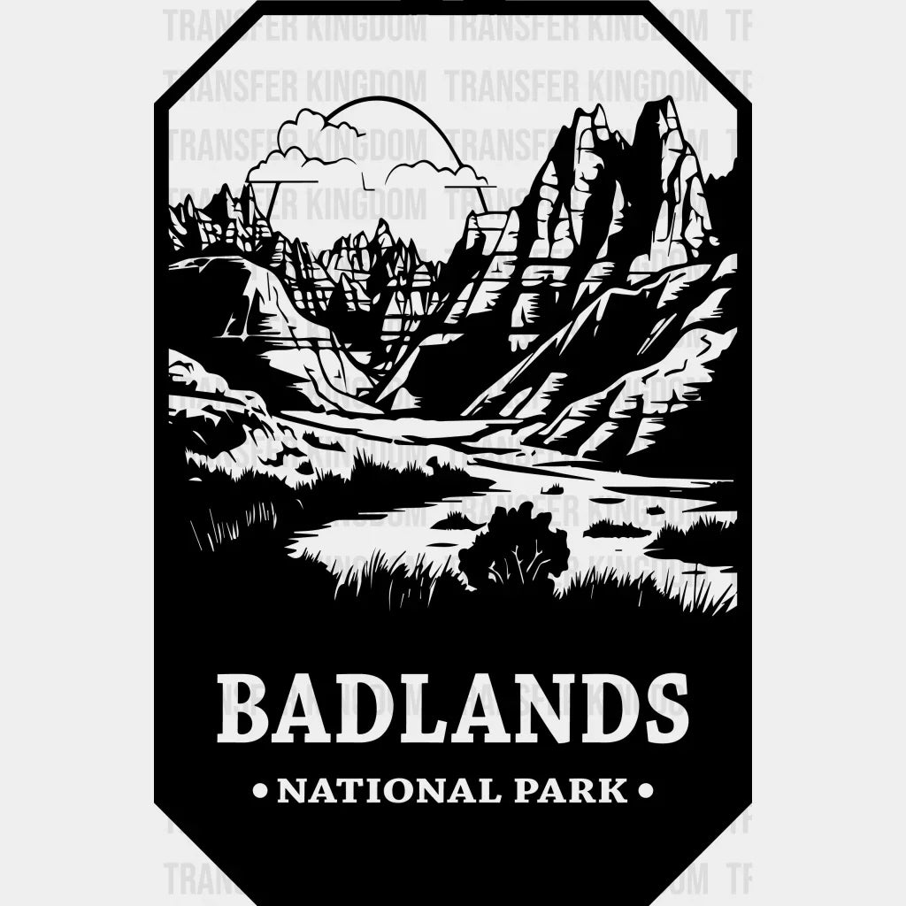 Badlands National Park Design - National Parks DTF Transfers