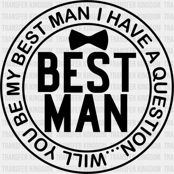 Best Man Bow Tie Design - Bachelor Iron On DTF Transfer – Transfer Kingdom