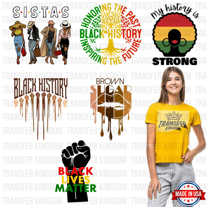 Black History Month - BLM Premade Gang sheet - 6 PCS 10 INCH (Version 1)