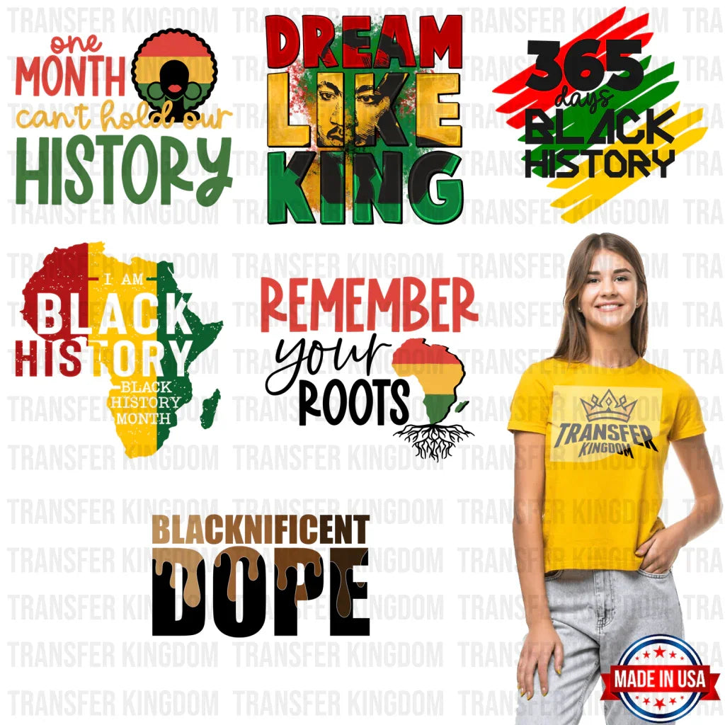 Black History Month - BLM Premade Gang sheet - 6 PCS 10 INCH (Version