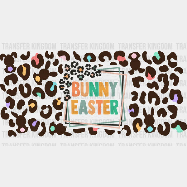 Bunny Easter Leopard Print Colorful - UV DTF Transfer Cup Wrap UV DTF ...