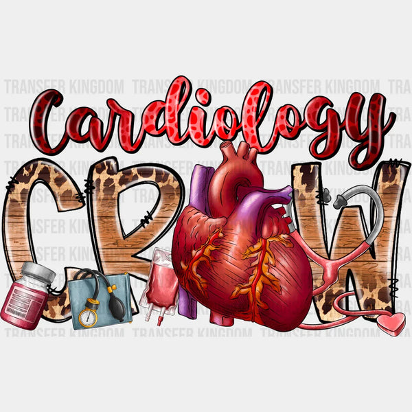 Cardiology Crew Heart Design - Cardiactic Nurse DTF heat transfer