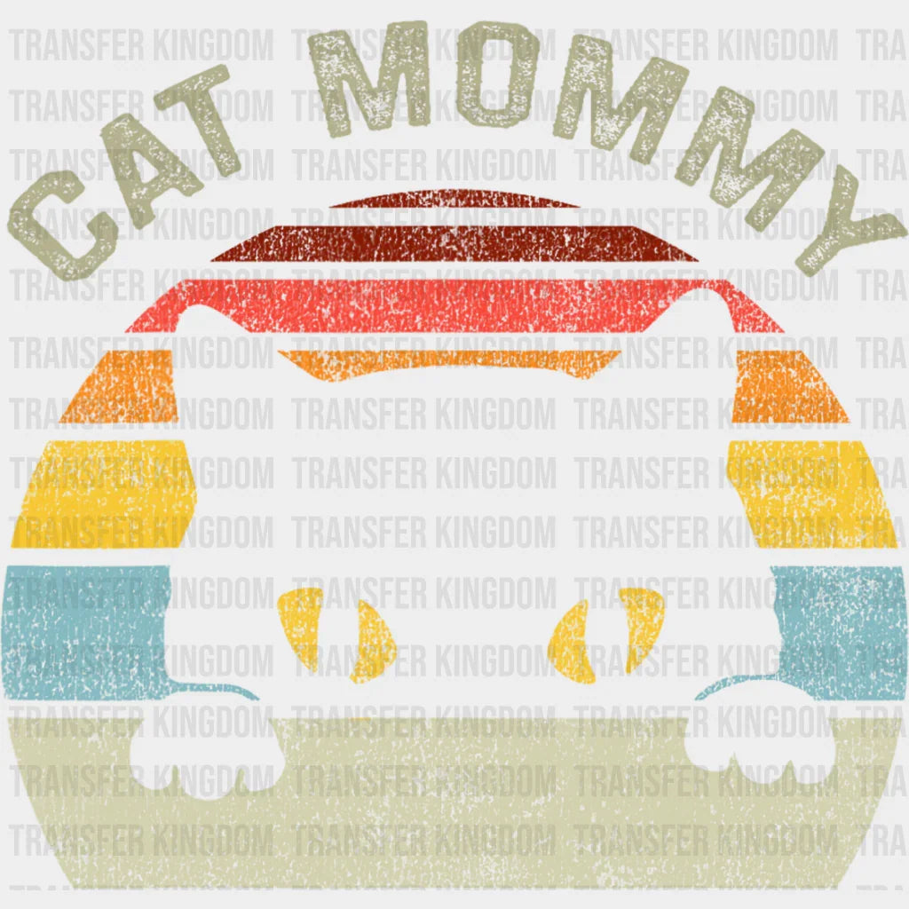 Cat Mommy Colorful Design - Cats Iron On DTF Transfer