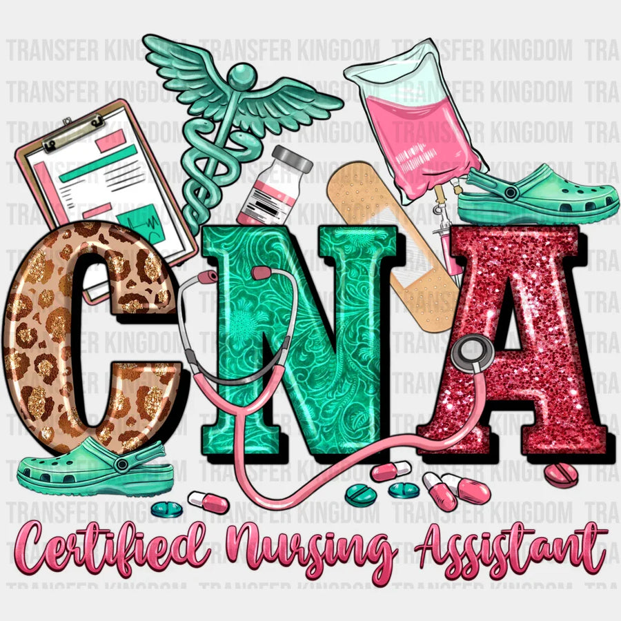 Certified Nursing Assistant Colorful Design - Cna DTF heat transfer