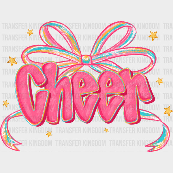 Cheer DTF Transfers Pink Cyan Ribbon Cheerleading – Transfer Kingdom