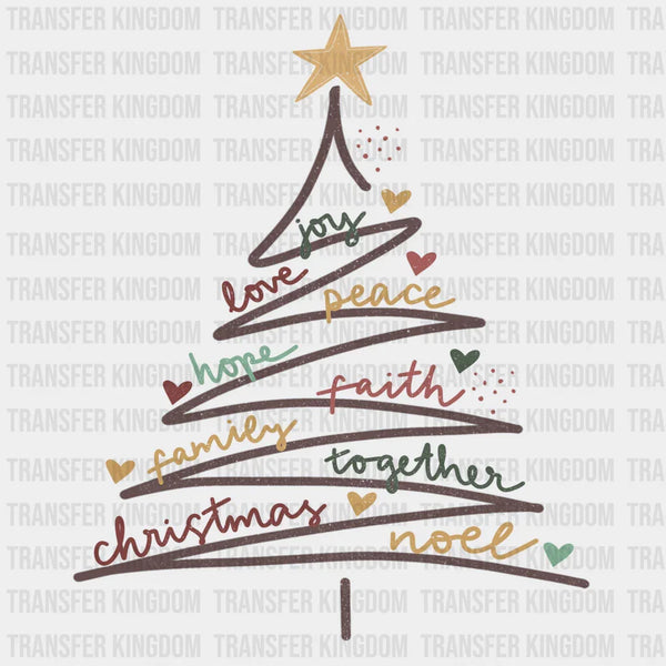 Christmas Tree Design - Christmas DTF Transfer