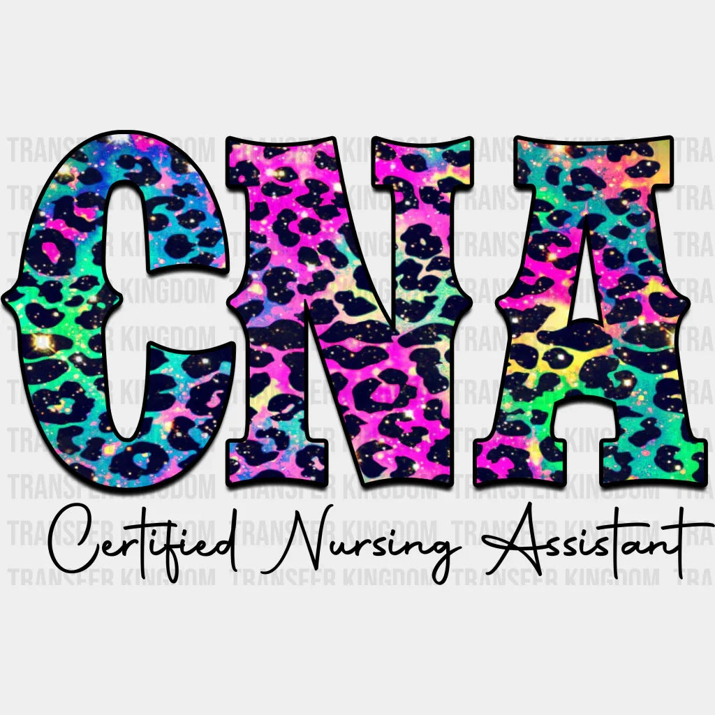 Cna Certified Nursing Assistant Colorful Design - Cna DTF heat transfe