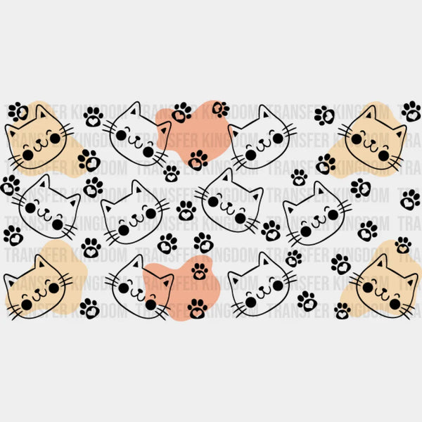 Colorful Smiling Cats - Pets Cup Wrap UV Sticker Permanent UV DTF Deca ...