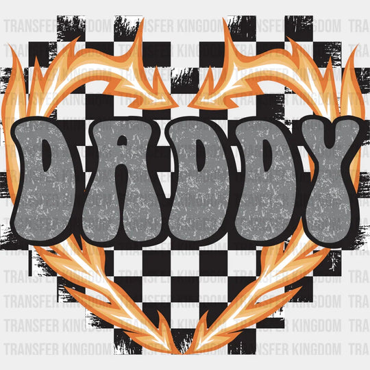 Daddy Fire Heart Design - DTF heat transfer – Transfer Kingdom