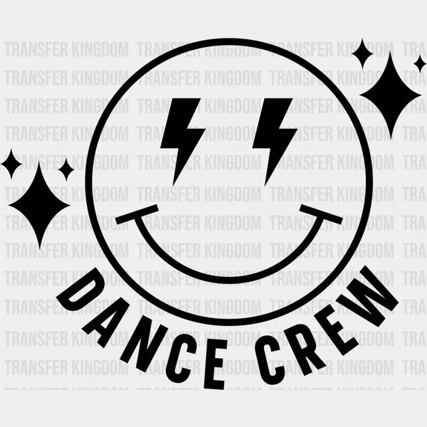 Dance Crew Smiley - Dancing DTF Heat Transfer