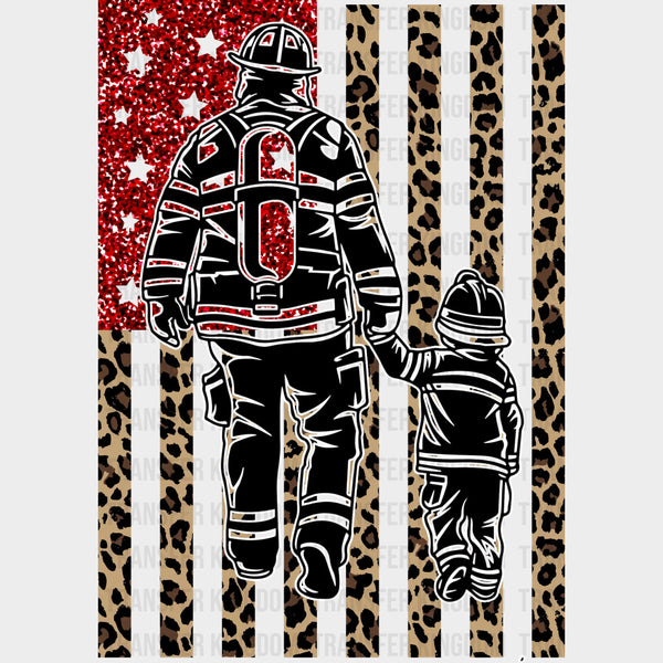Firefighter And Child Fire Department DTF Transfers – Transfer Kingdom