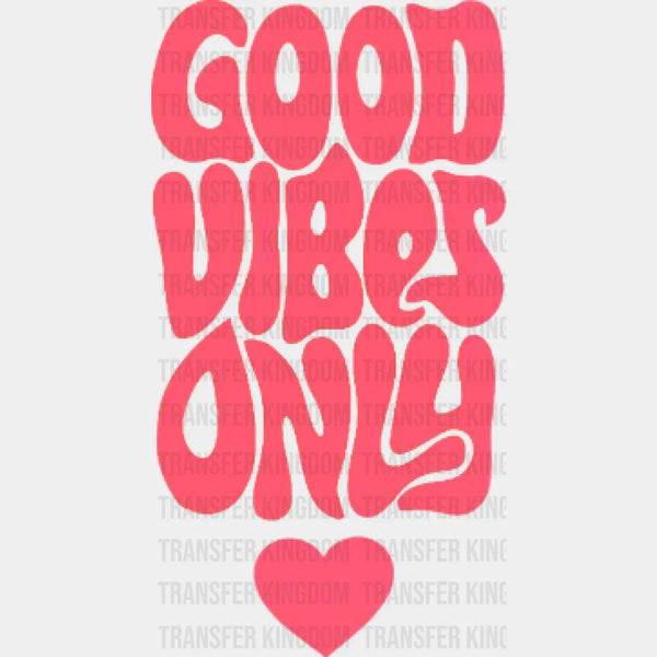 Good Vibes Only Funky Heart - Trendy - Retro - Preppy VSCO Design - DT ...