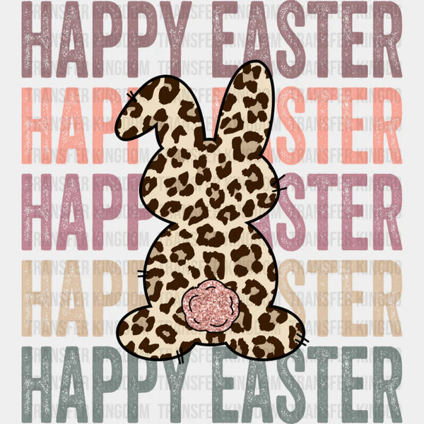 Happy Easter Rabbit Cheetah Print - Easter DTF Transfer