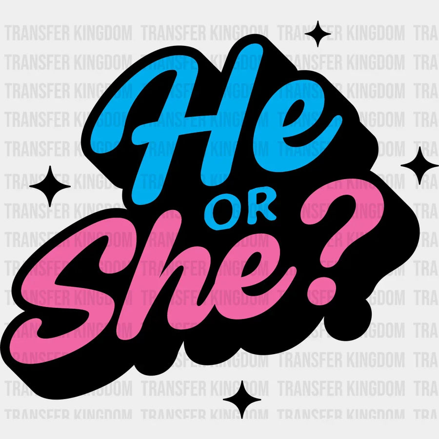 Gender Reveal DTF Transfers – Cute & Durable Designs