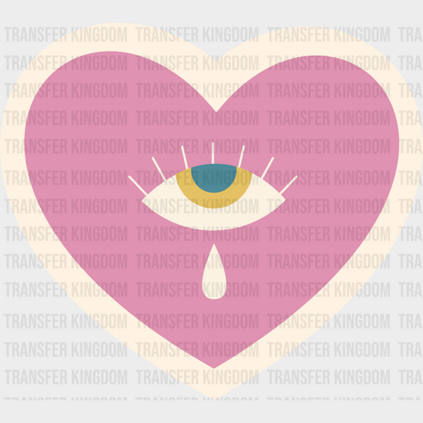 Heart Eye - Minimal UV Sticker Permanent UV DTF Decal