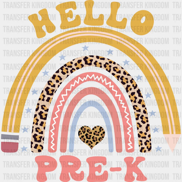 Hello Pre-K - Back To School DTF Transfer – Transfer Kingdom