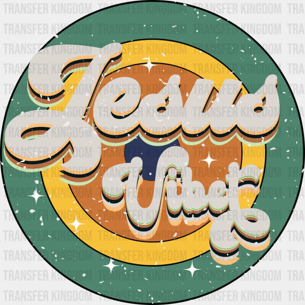 Jesus Vibes Circular Design - Christianity DTF Transfer – Transfer Kingdom