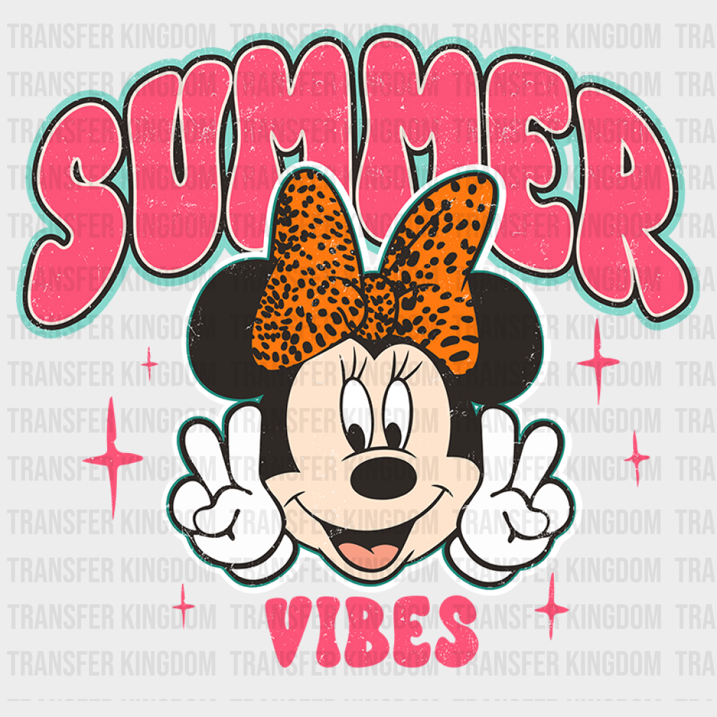 Minnie Summer Vibes Summer DTF Transfer