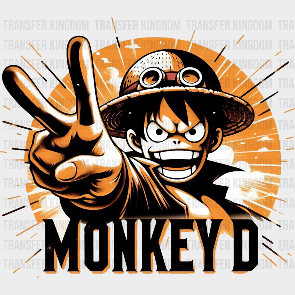 Monkey D Luffy Golden Design - One Piece Iron On DTF Transfer