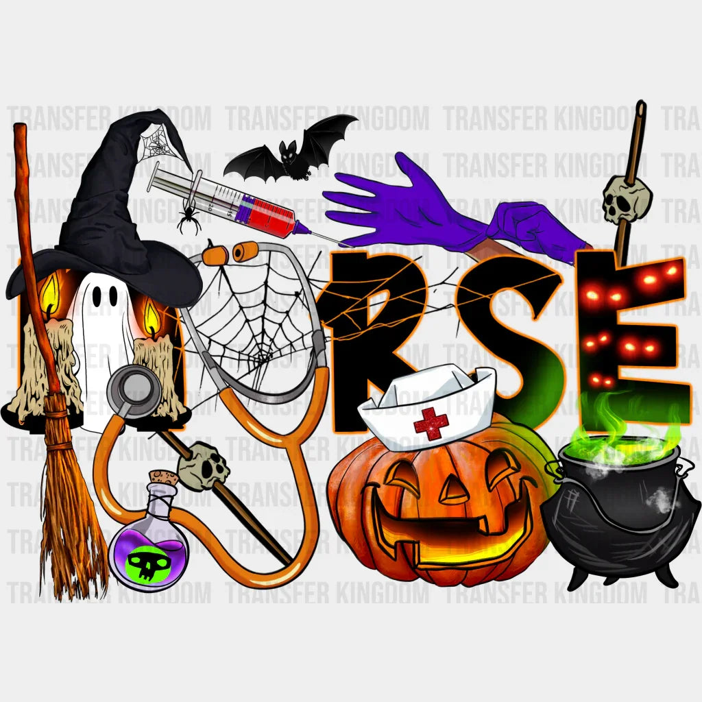 NURSE HALLOWEEN DESIGN - DTF heat transfer – Transfer Kingdom