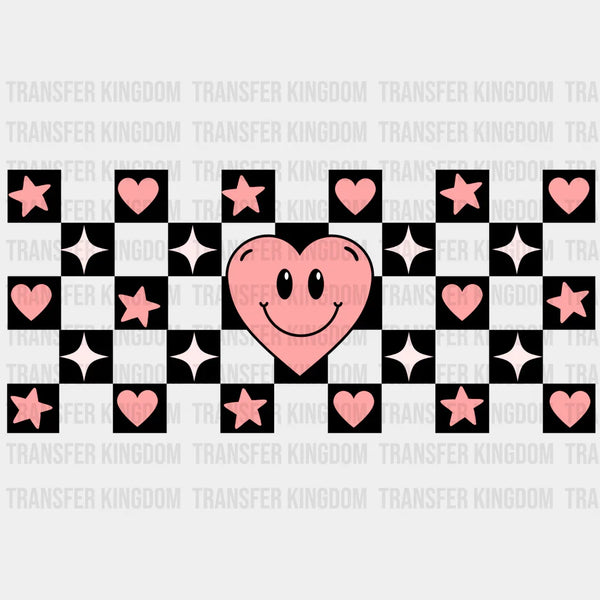 Smiley Heart UV DTF Transfer Cup Wrap UV DTF Sticker – Transfer Kingdom
