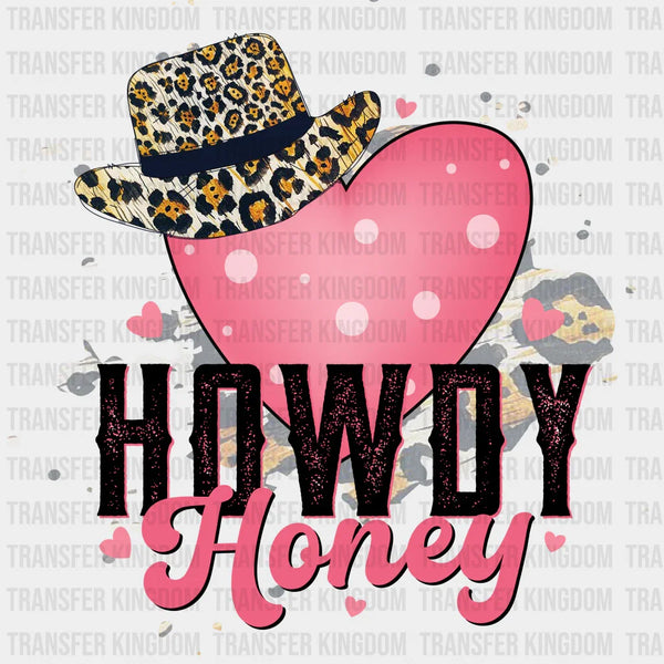 SOLID HOWDY HONEY HEART - DTF heat transfer