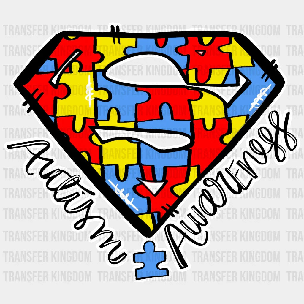 Autism Superman Logo Original Autism Awareness Day Superhero Logo