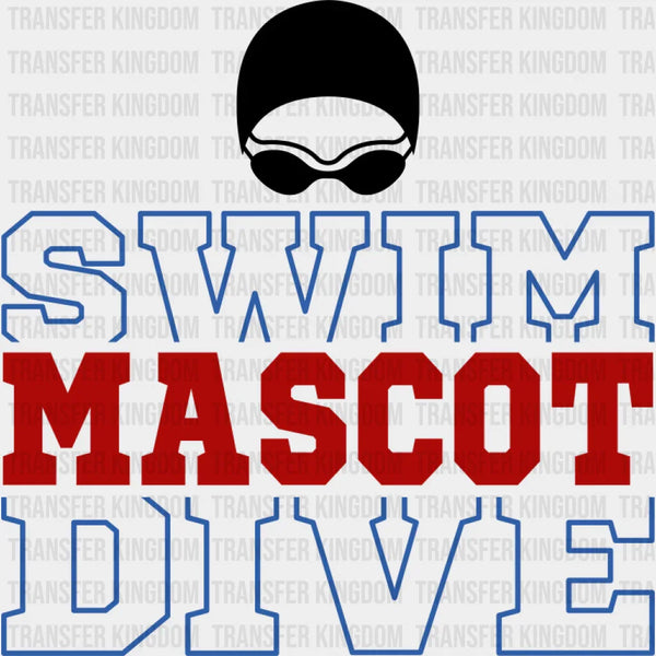 Swim Mascot Dive - Swimming DTF Transfer – Transfer Kingdom