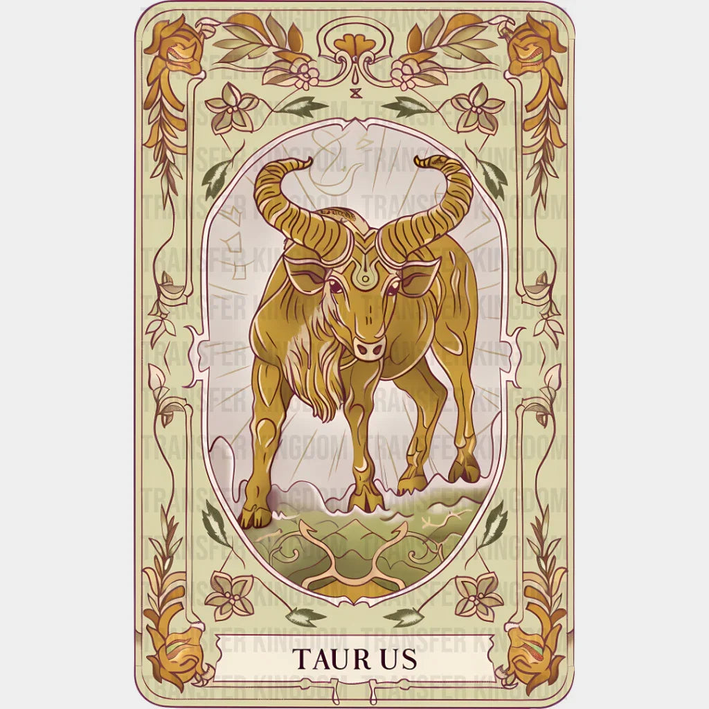 Taurus Tarot Card - Zodiacs & Horoscopes DTF Transfer