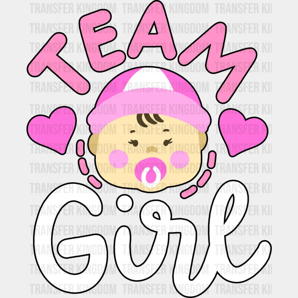 Team Girl - Gender Reveal DTF heat transfer