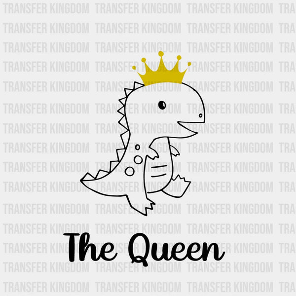 The Queen Dinosaur - Matching Couple Design - DTF heat transfer
