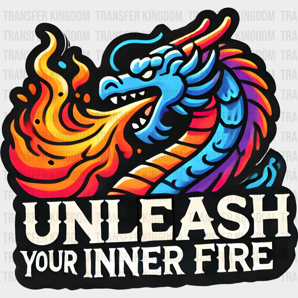 Unleash Your Inner Fire Dragon - Minimal UV Sticker Permanent UV DTF Decal