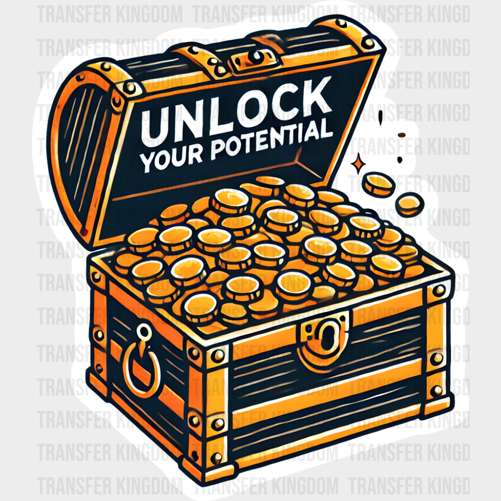 Unlock Your Potential - Minimal UV Sticker Permanent UV DTF Decal
