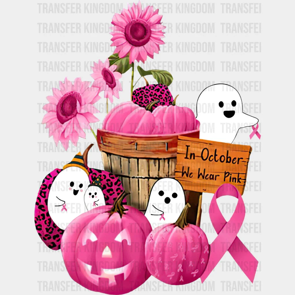 We Wear Pink Ghosts - Breast Cancer DTF Transfer
