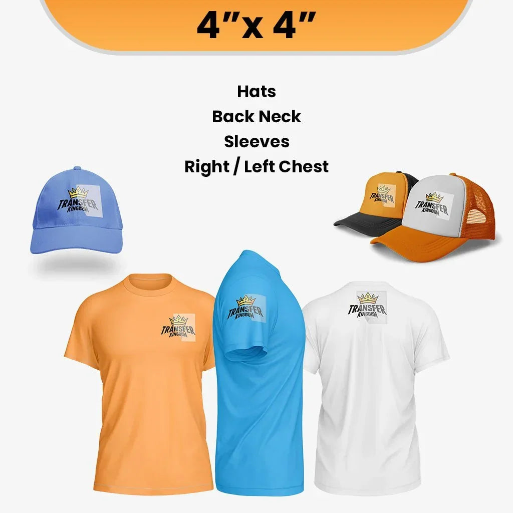 Custom DTF Transfers by Size