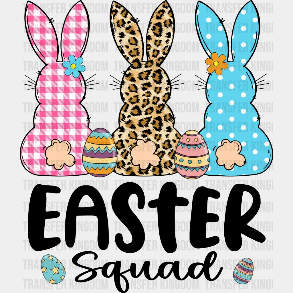 Bunnies Easter Squad Design- DTF heat transfer