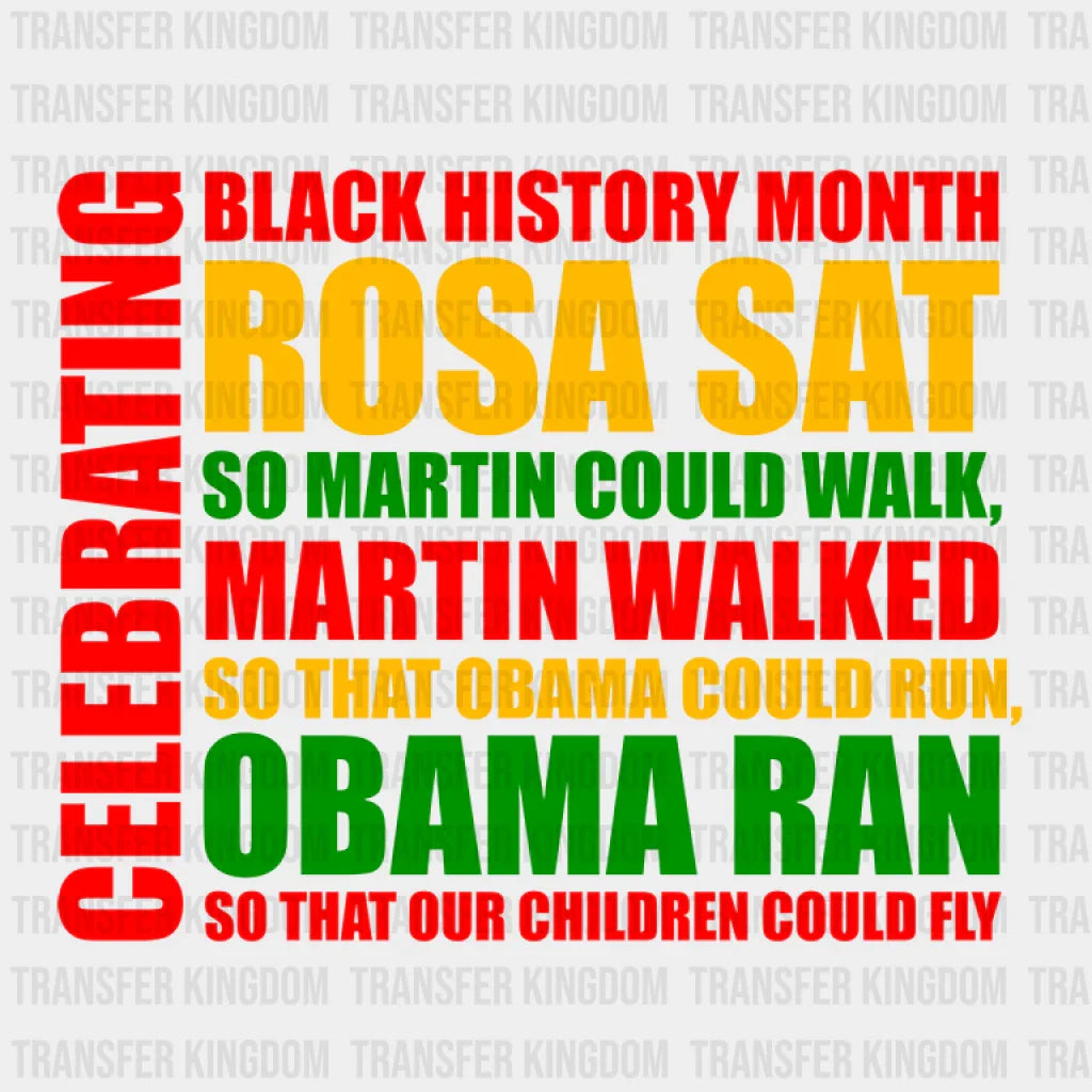 Celebrating Black History Month - BLM design DTF heat transfer