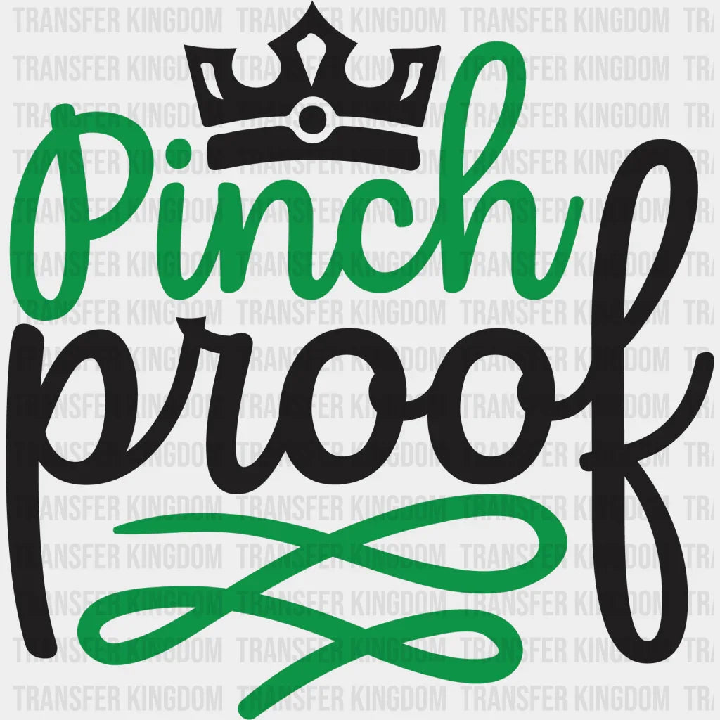Crown Pinch Proof St. Patrick's Day Design - DTF heat transfer