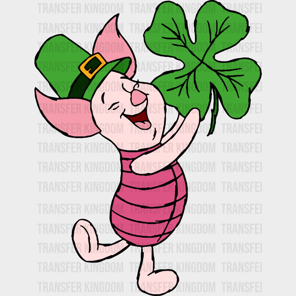 Disney Piglet St. Patrick's Day Design - DTF heat transfer