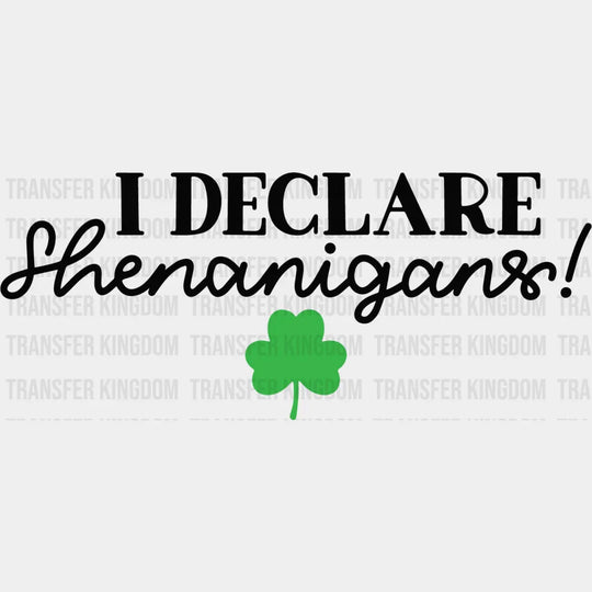 i declare shenanigans